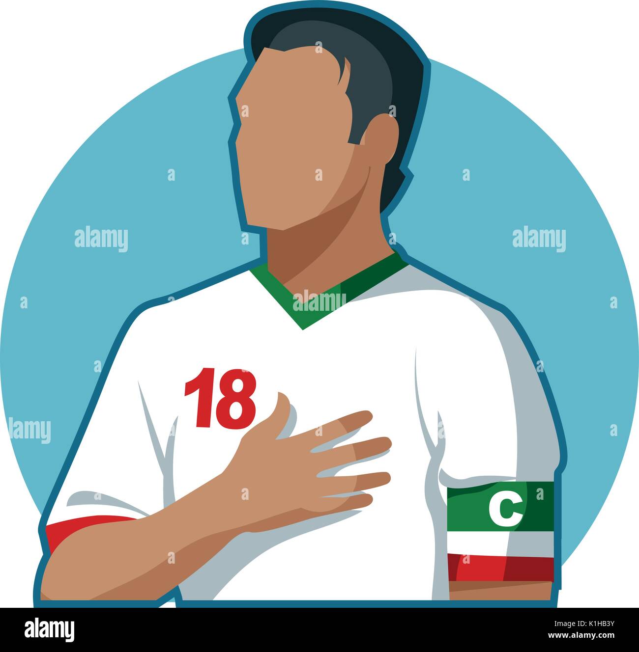 Iran Soccer captain Stock Vector Image & Art - Alamy