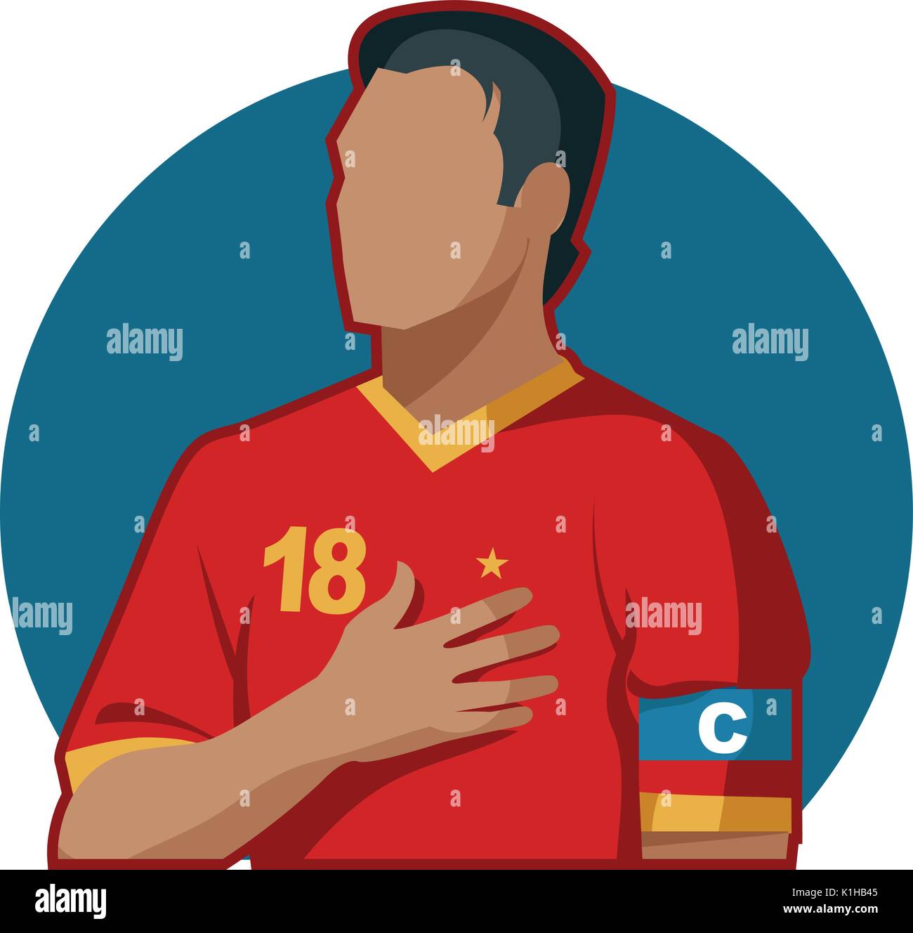 Spain Soccer captain Stock Vector Image & Art - Alamy