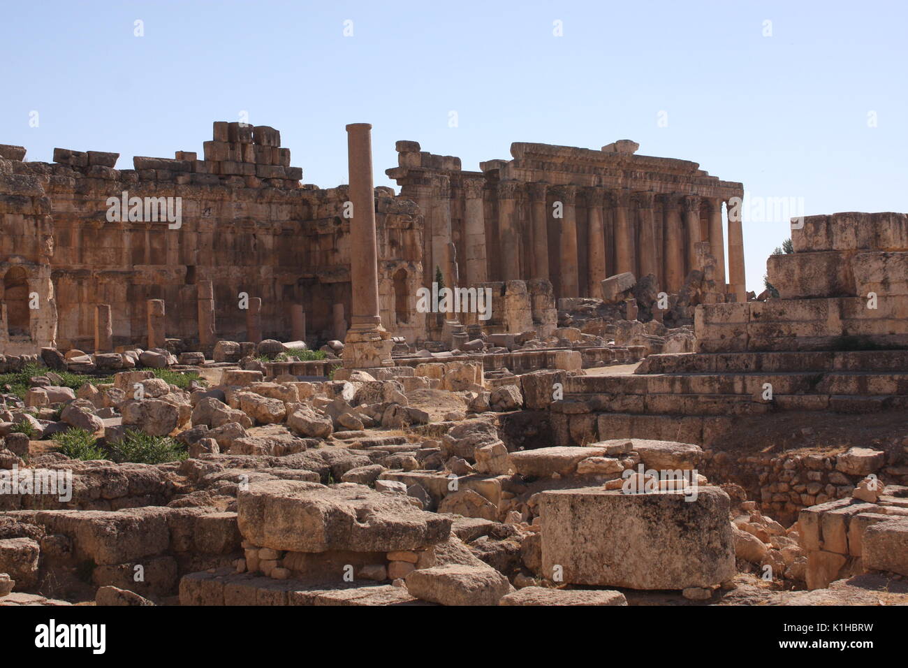 Roman ruins in the city of Baalbek, Lebanon Stock Photo - Alamy