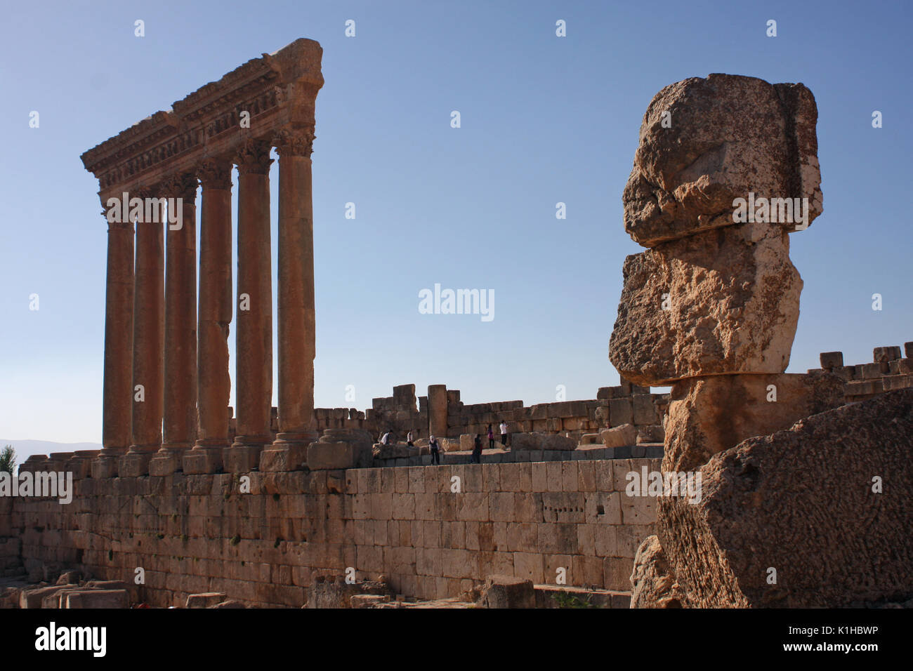 Roman ruins in the city of Baalbek, Lebanon Stock Photo - Alamy