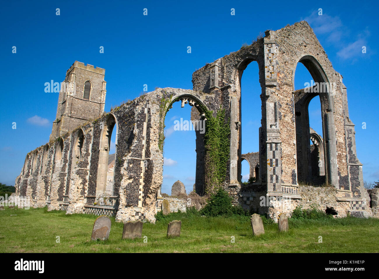 The present day Church of St Andrew, at Covehithe, Suffolk, England ...