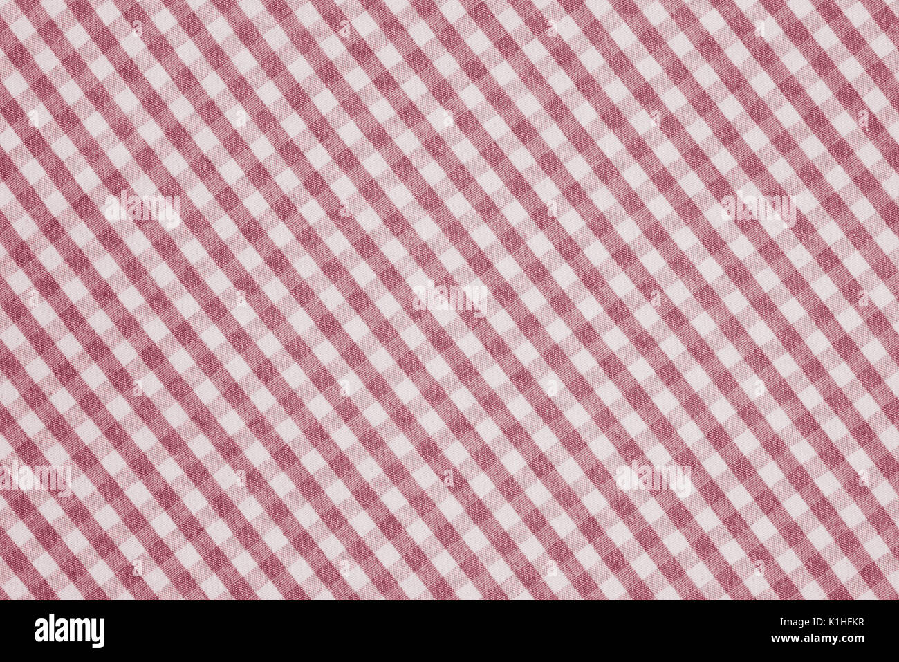 red and white color checkered fabric background texture Stock Photo - Alamy