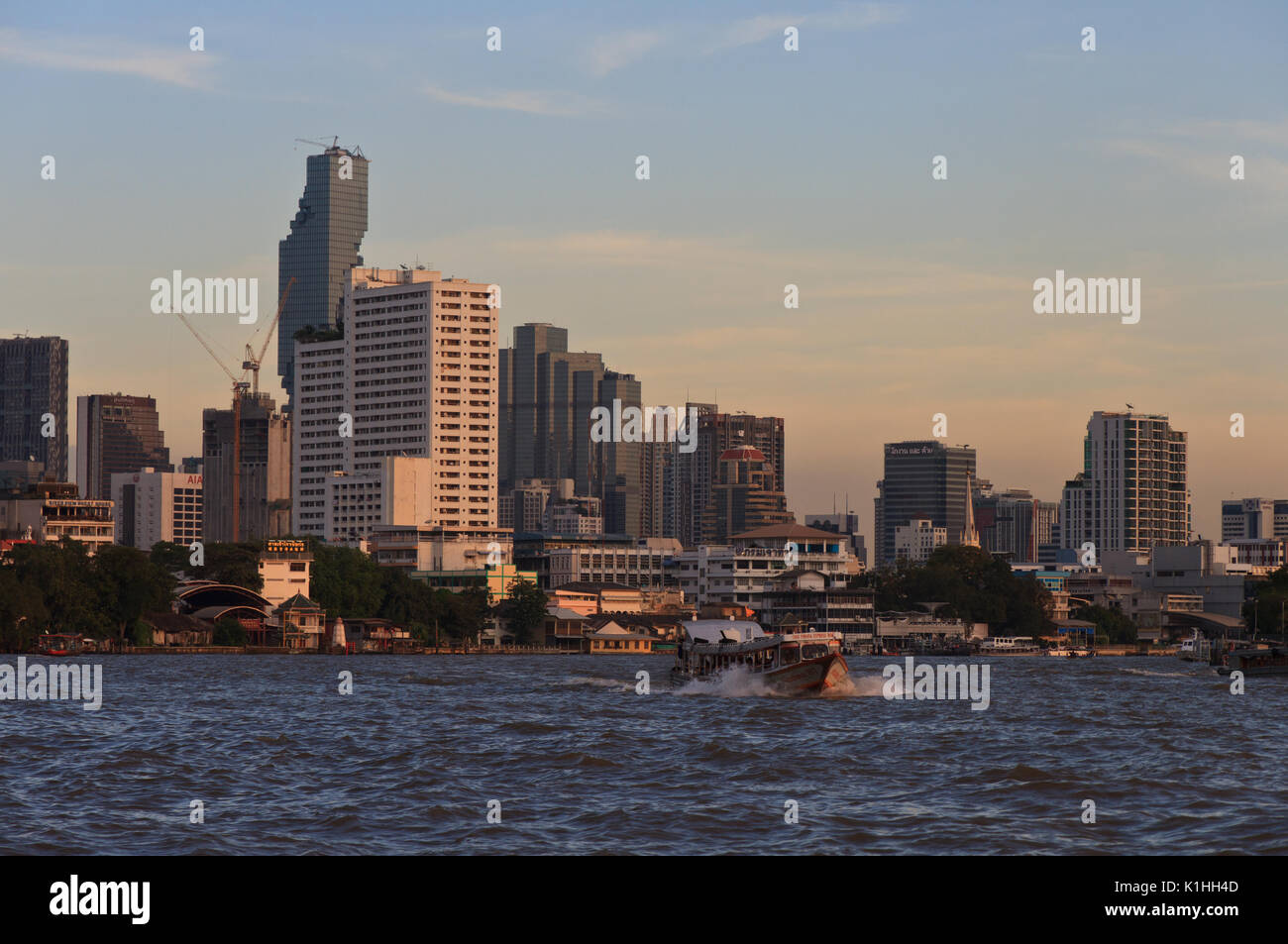 Landscape of Bangkok and the river Stock Photo - Alamy