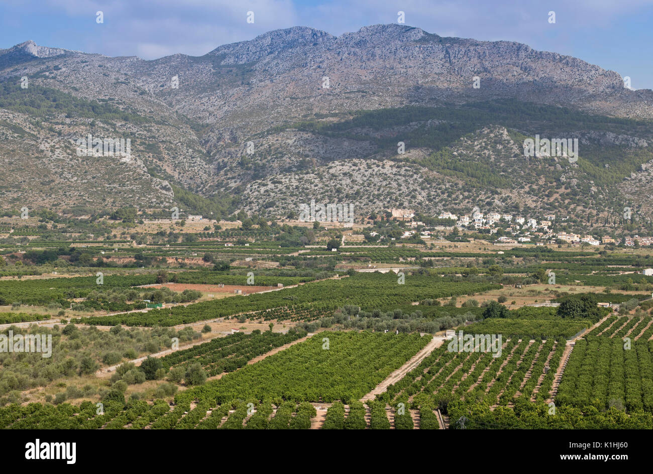 Landscape near Orba, Valencia, Spain Stock Photo - Alamy