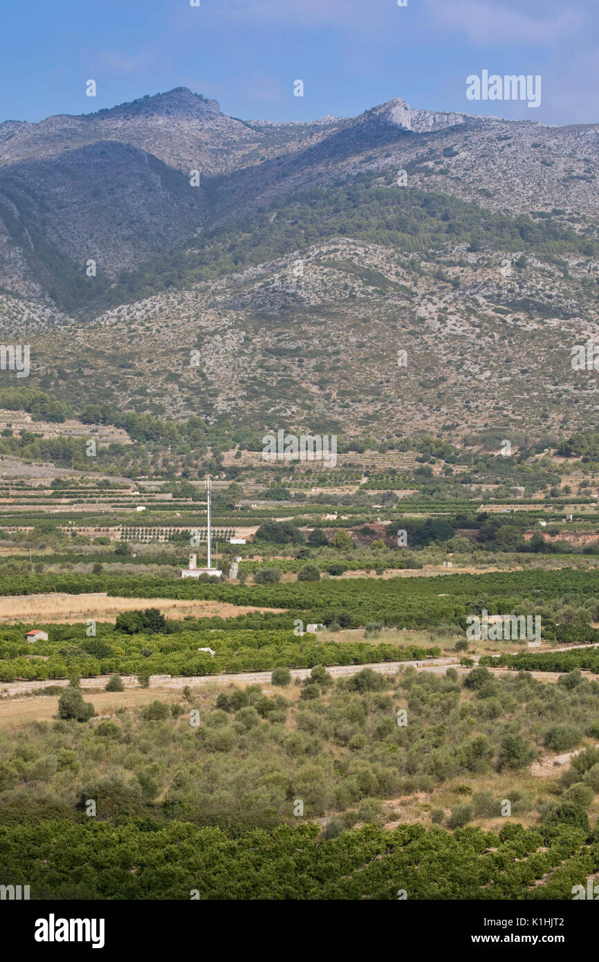 Landscape near Orba, Valencia, Spain Stock Photo - Alamy