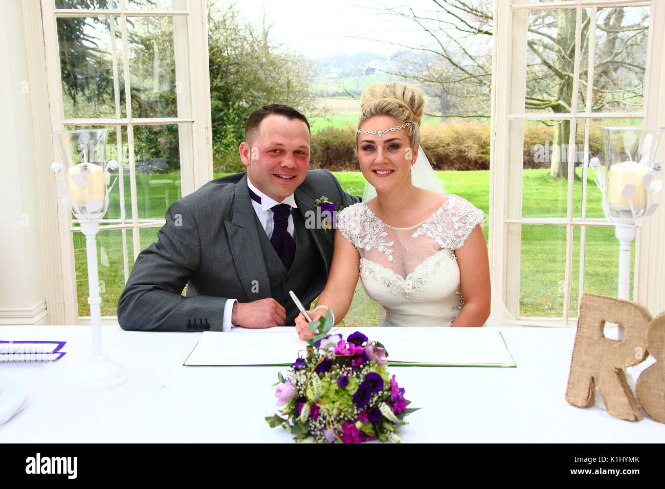 Wedding photographs, couples getting married and celebrating with their ...