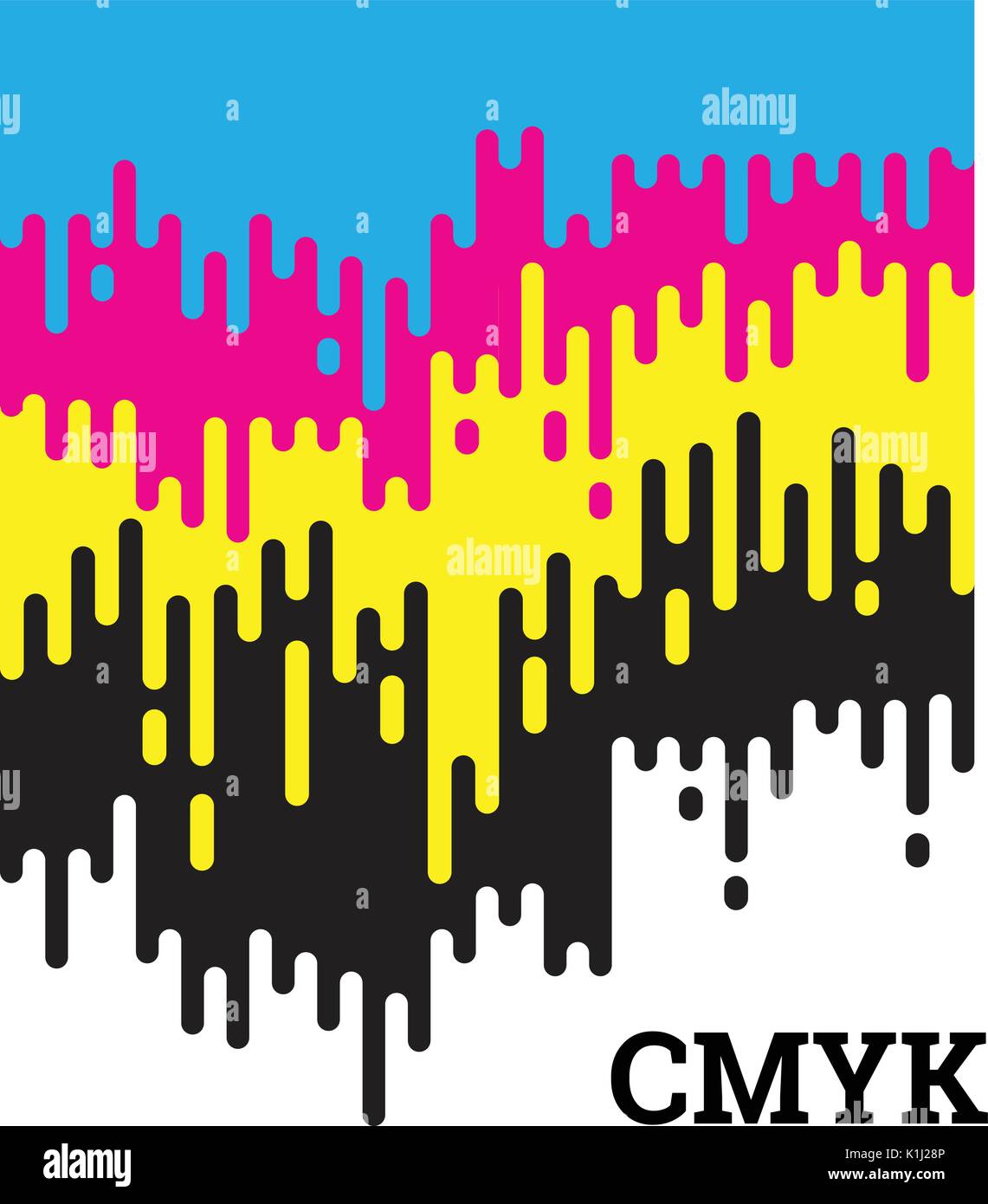 Cmyk print concept background Stock Vector Images - Alamy
