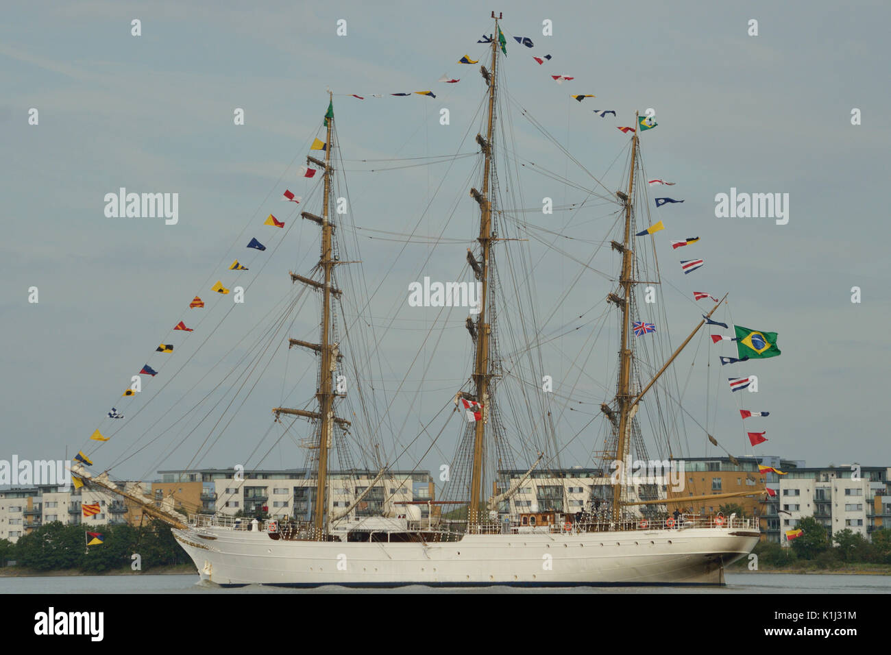 London, UK, 26th August 2017 Brazilian Navy Sail Training Ship NVe ...