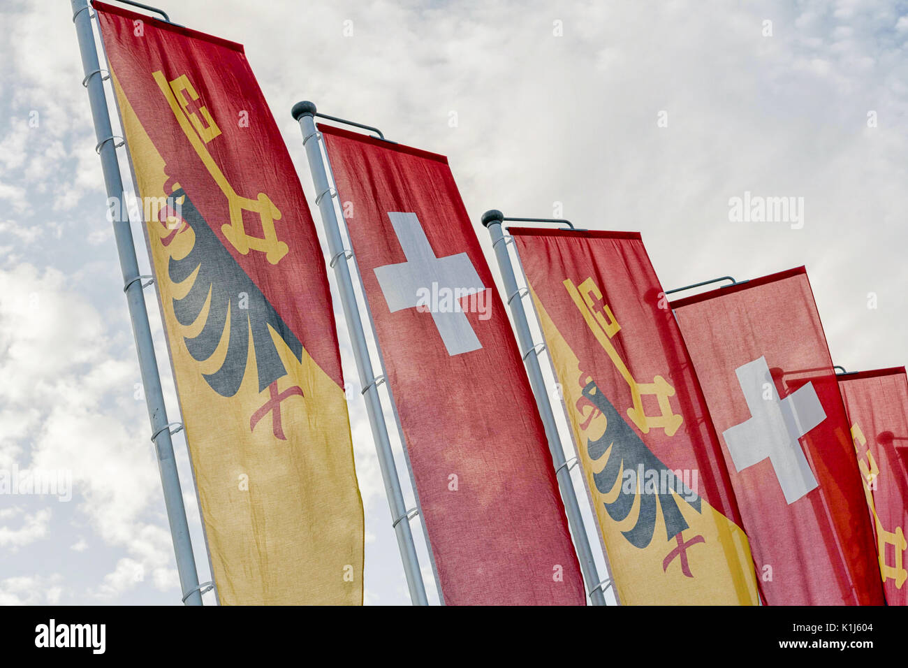 Flag floating hi-res stock photography and images - Alamy