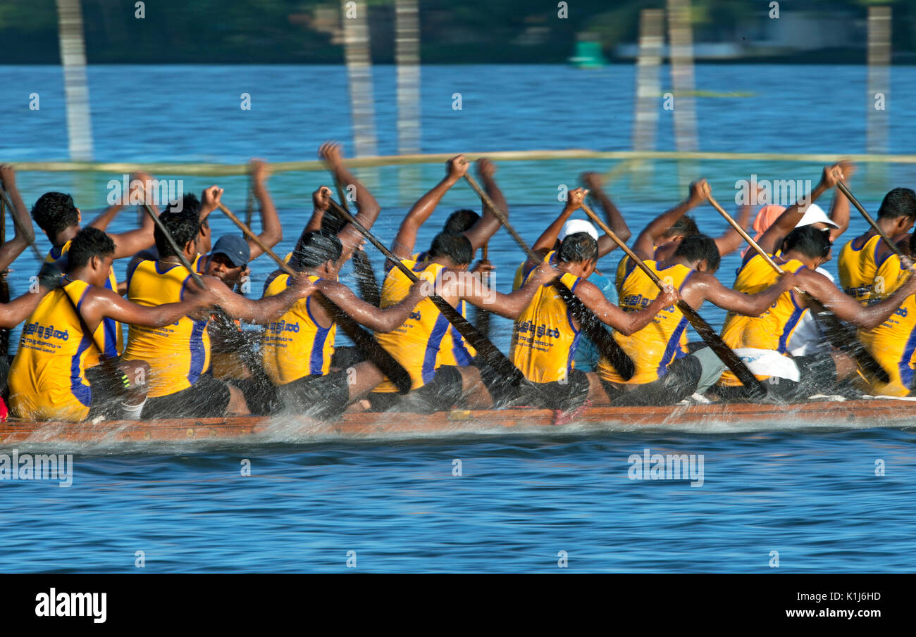 The image of Snake Boat in Nehru boat race in Alleapy, Kerala, India ...