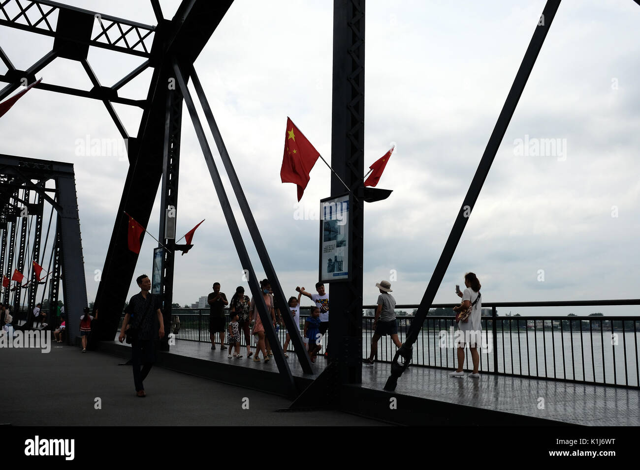 Yalu river broken bridge hi-res stock photography and images - Alamy