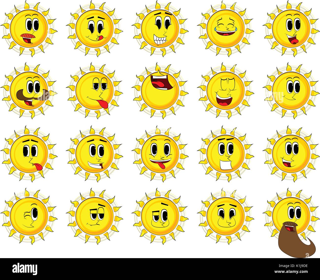 Emoticon blink Stock Vector Images - Alamy