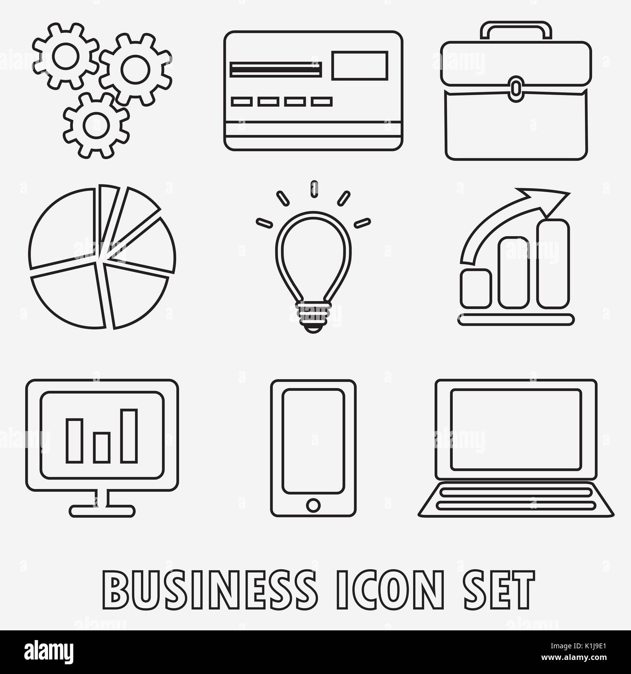 Business icon set, vector illustration Stock Vector Image & Art - Alamy