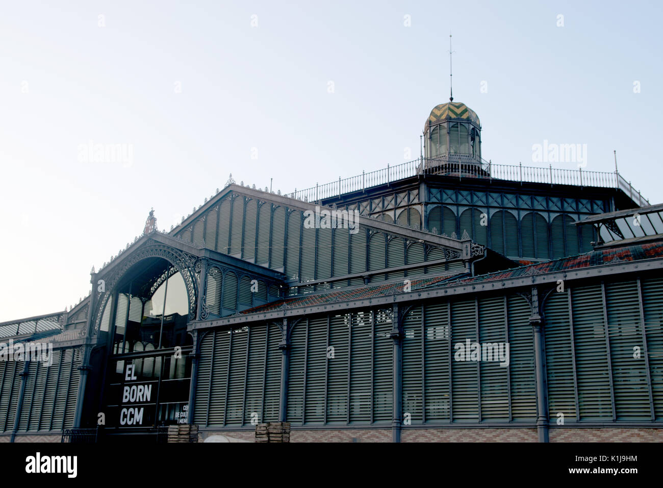 The facade of 'EL Born Market' in Barcelona, Spain Stock Photo - Alamy