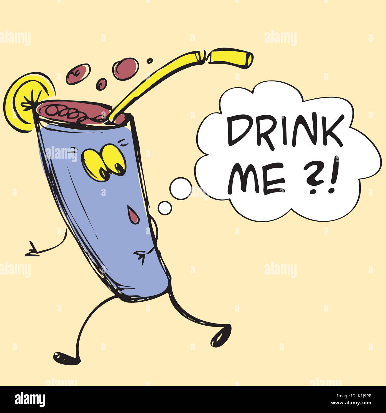 Soda drink, hand drawing, vector illustration Stock Vector Image & Art ...