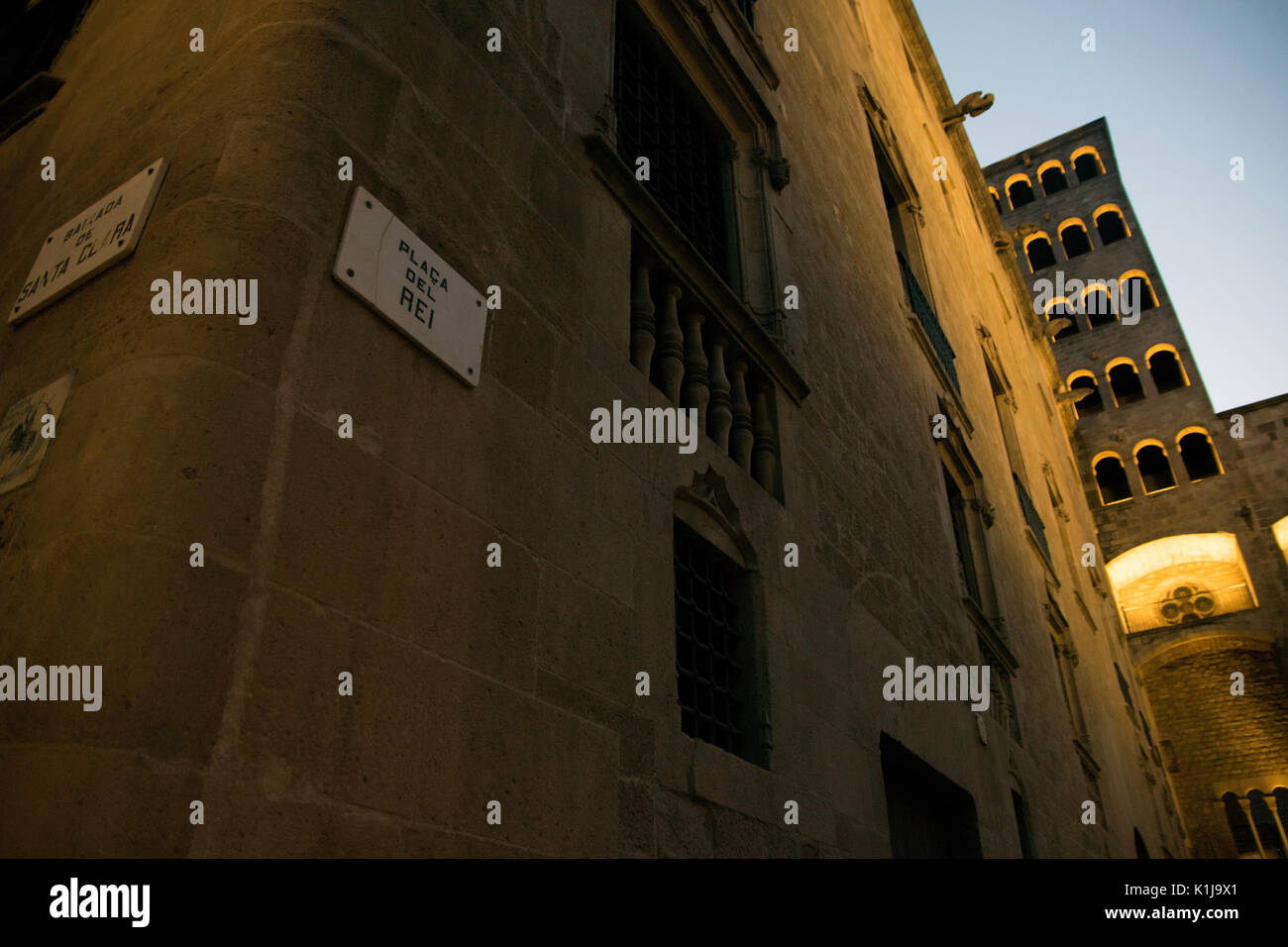 Palau Reial Major (Grand Royal Palace) in Placa del rei (King's Square ...