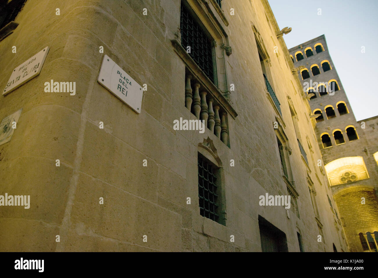 Palau Reial Major (Grand Royal Palace) in Placa del rei (King's Square ...