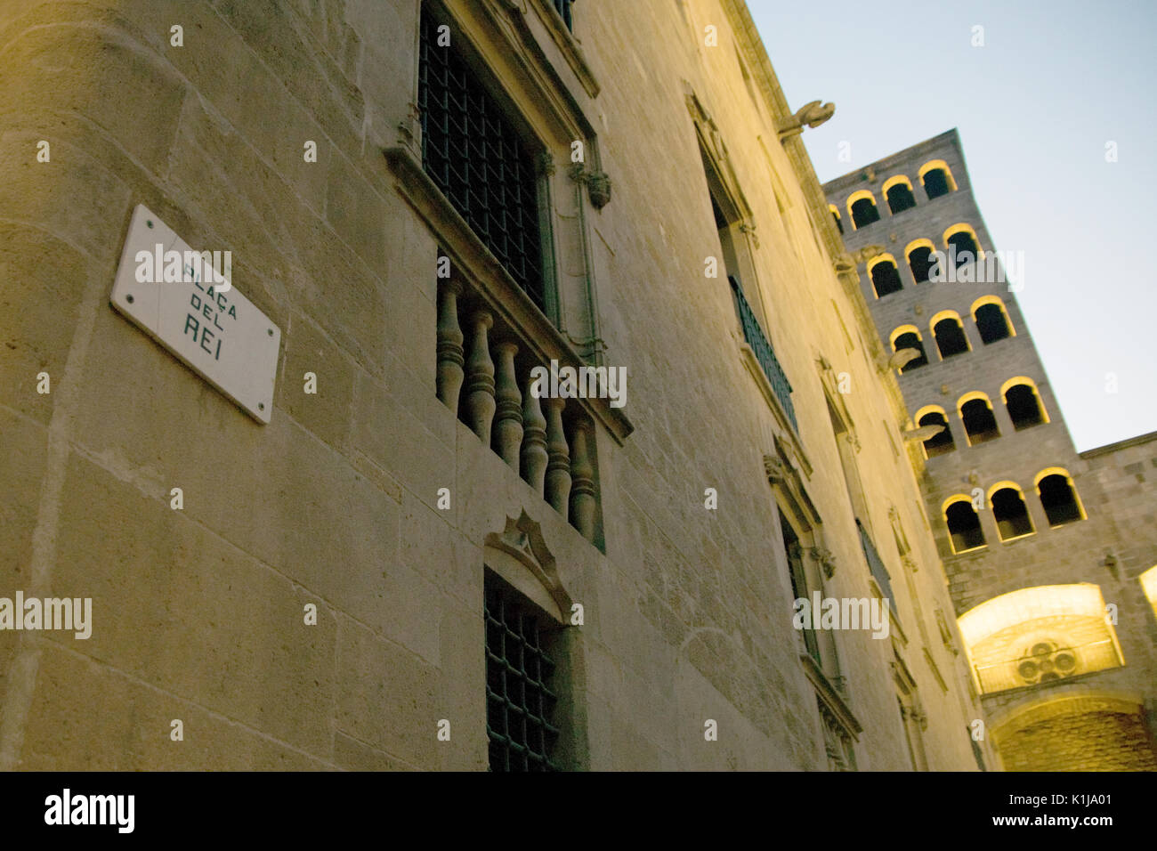Palau Reial Major (Grand Royal Palace) in Placa del rei (King's Square ...