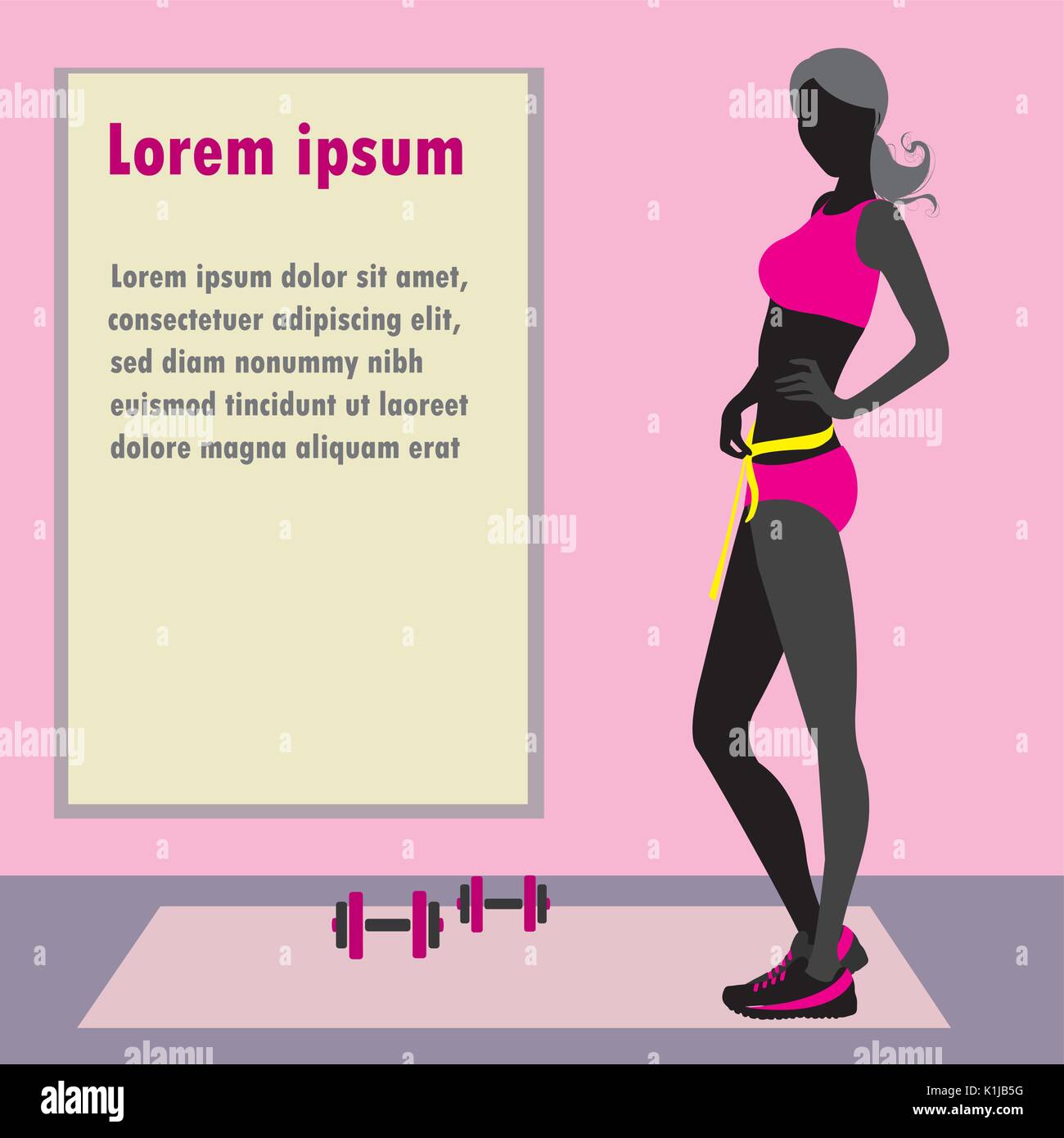 Slim Girl Stock Vector Images - Alamy