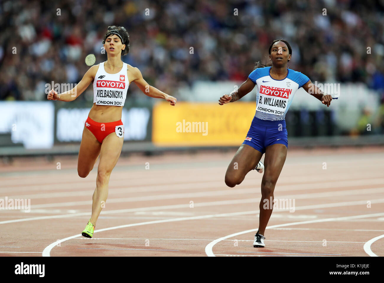 Bianca WILLIAMS (Great Britain), Anna KIELBASINSKA (Poland) competing ...