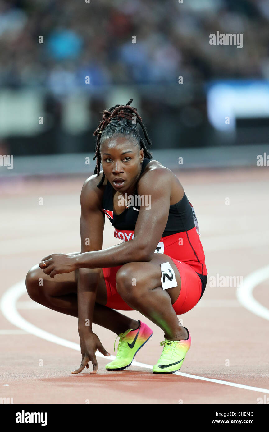 Semoy HACKETT (Trinidad and Tobago) competing in the Women's 200m Heat ...