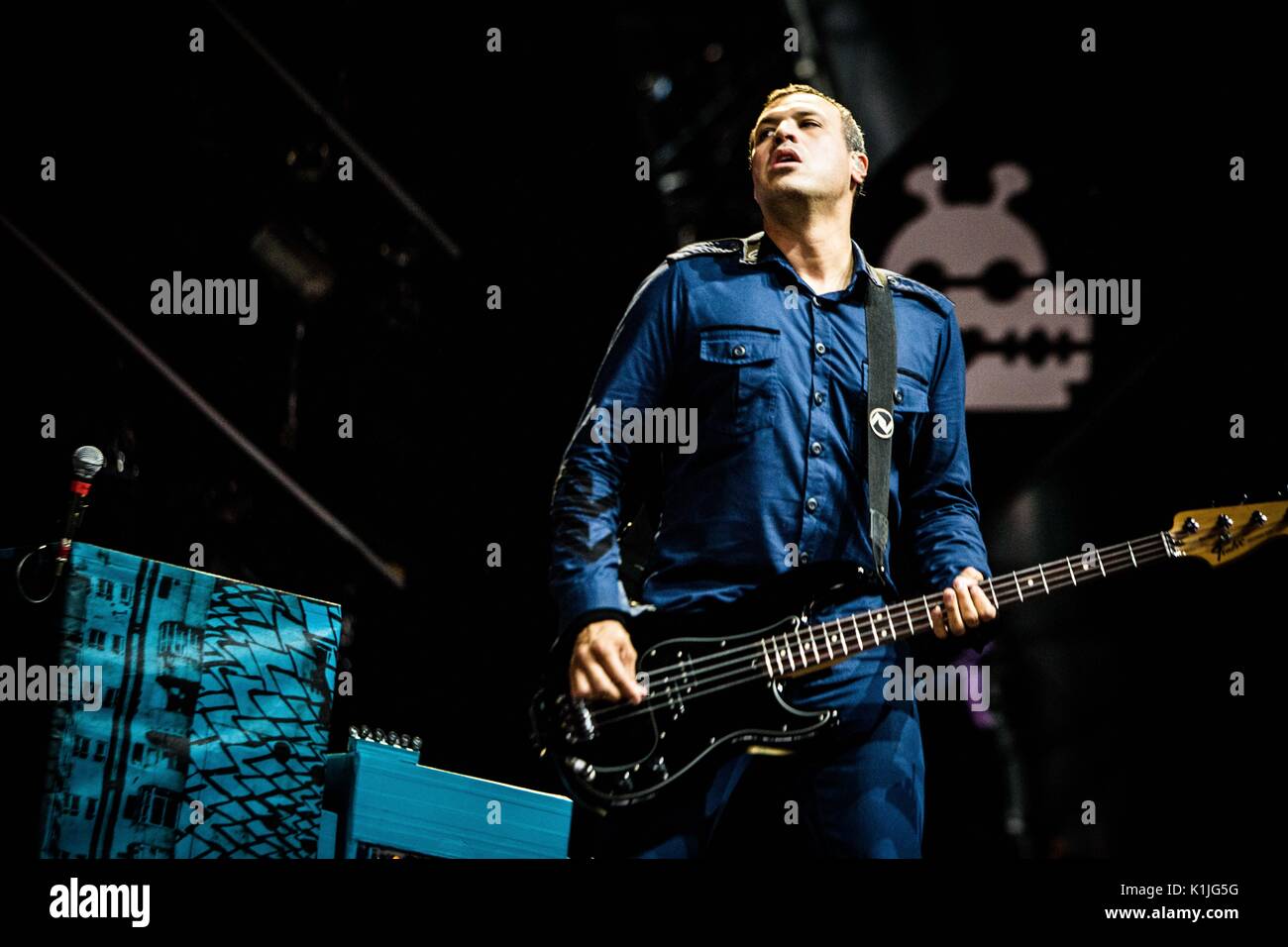 of the american punk rock band At The Drive In pictured on stage as ...