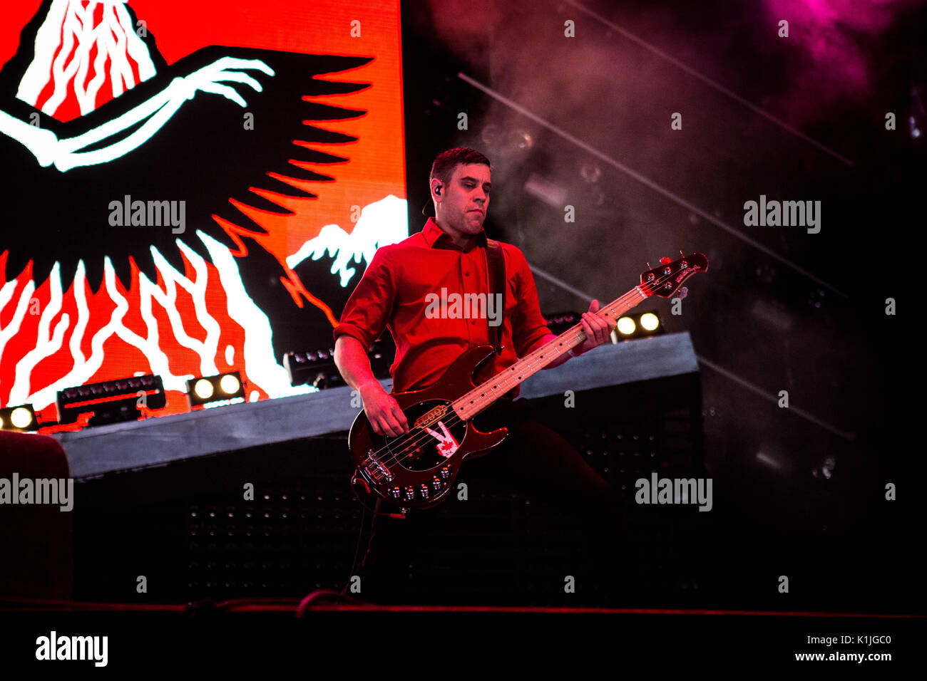 Jonathan Gallant of the canadian punk rock band Billy Talent pictured ...