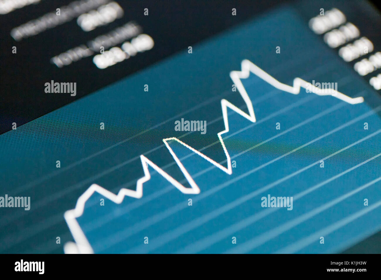 Analyzing stock market from a digital tablet Stock Photo - Alamy