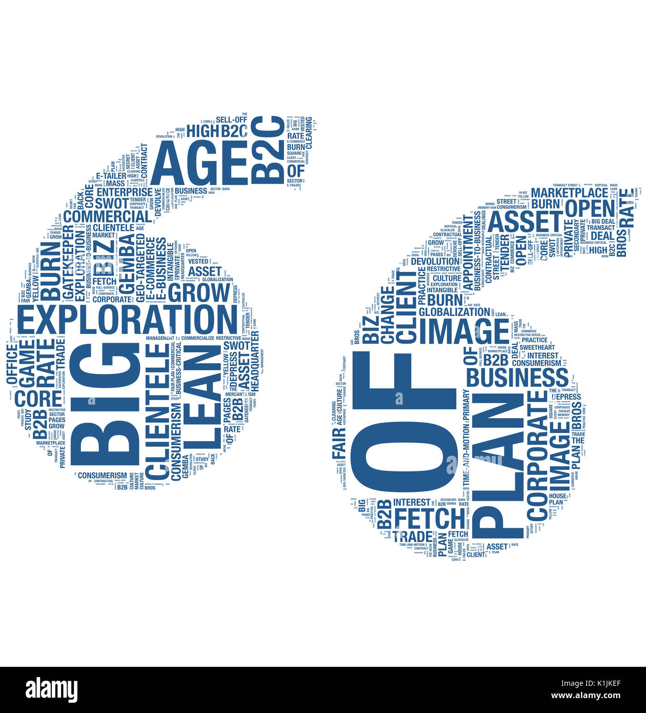 Word cloud of business terms are creating quotation mark shape on ...