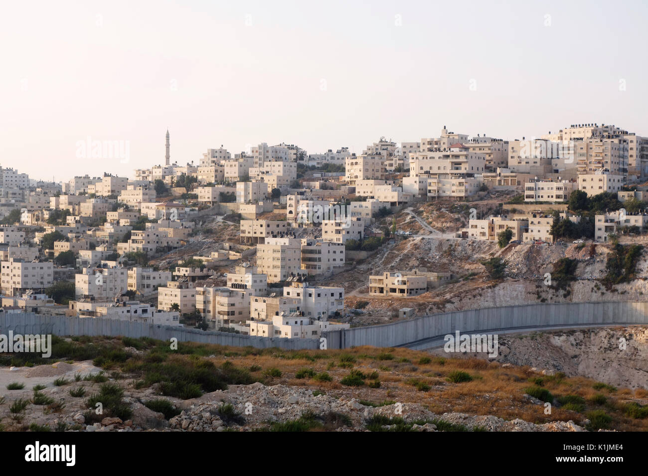 Separation barrier israel al ram hi-res stock photography and images ...
