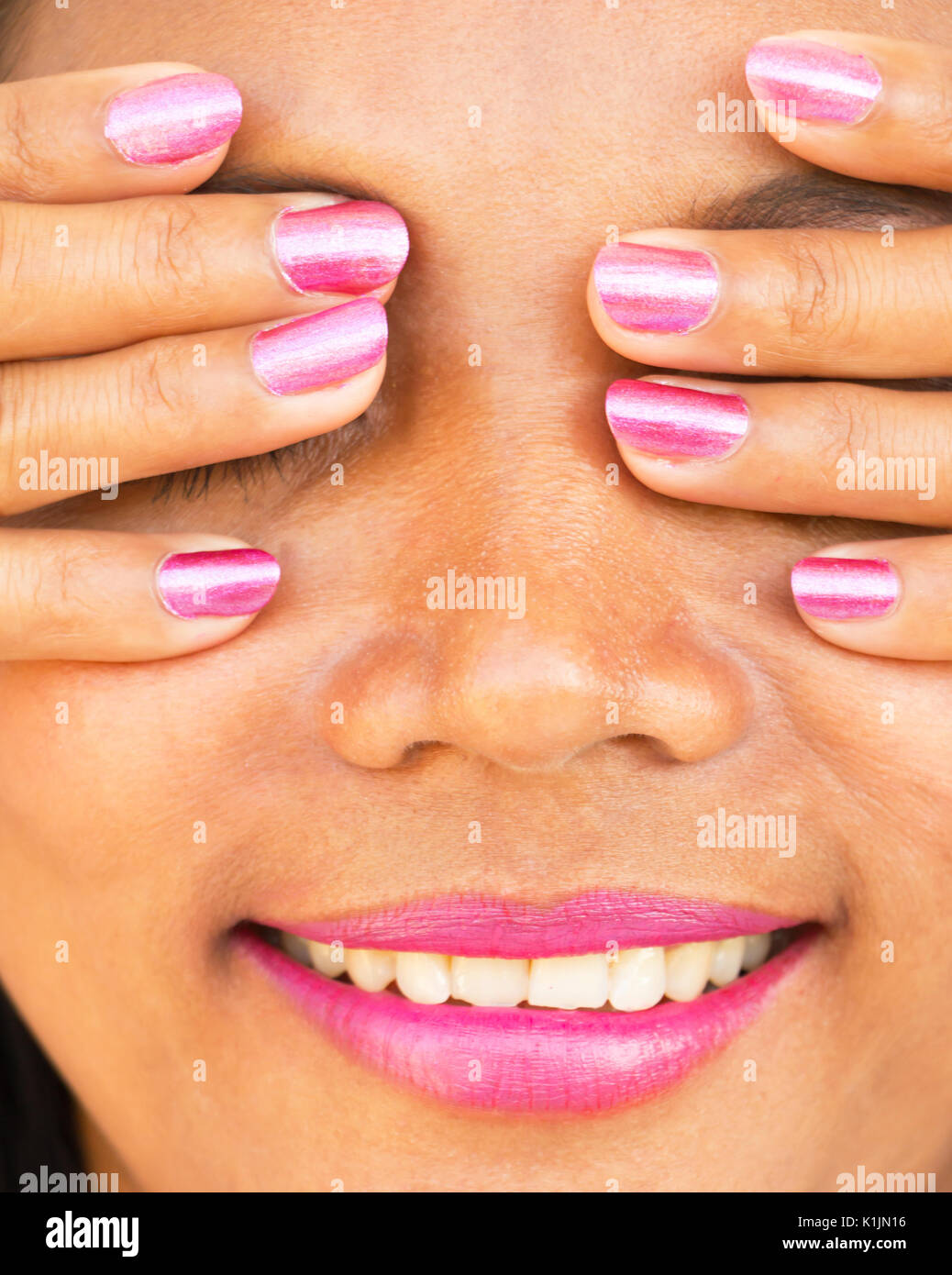 Eyes Covered Showing Hide Censor And Secrecy Stock Photo - Alamy