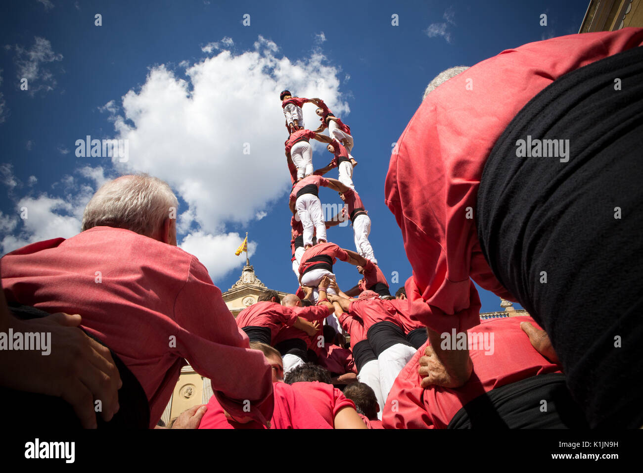 Human tower spain hi-res stock photography and images - Alamy
