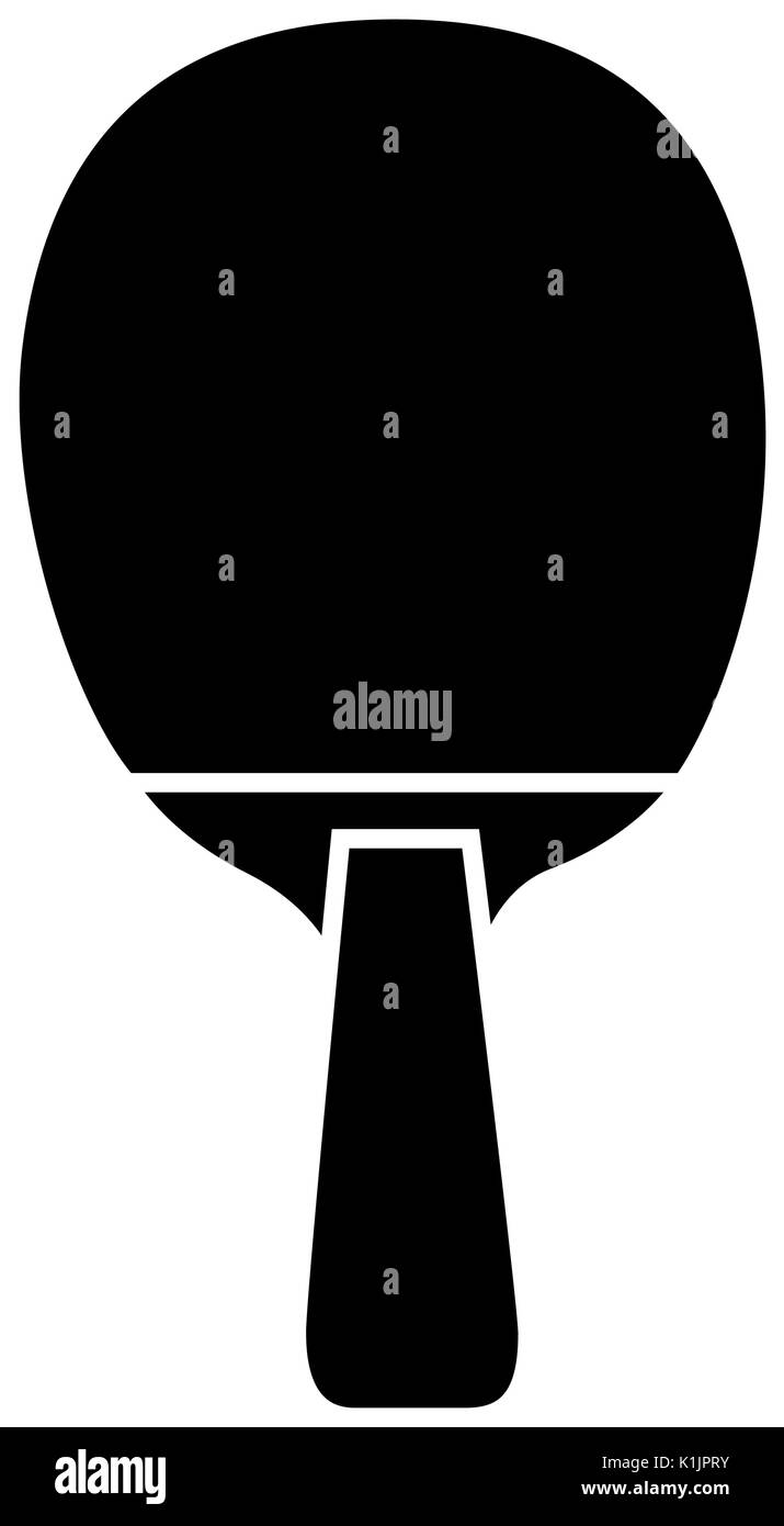 ping pong racket icon over white background vector illustration Stock ...