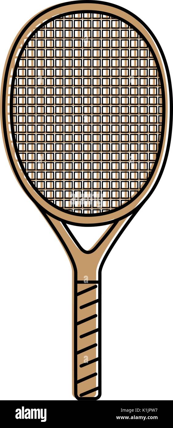 tennis racket icon over white background vector illustration Stock ...