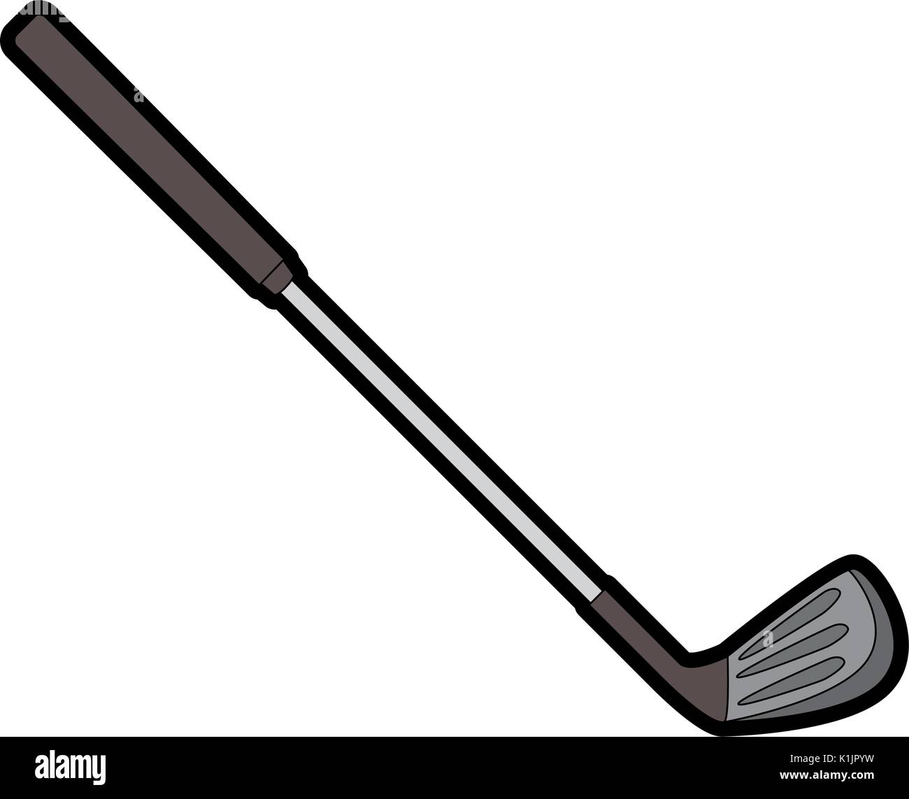 golf stick icon over white background vector illustration Stock Vector ...