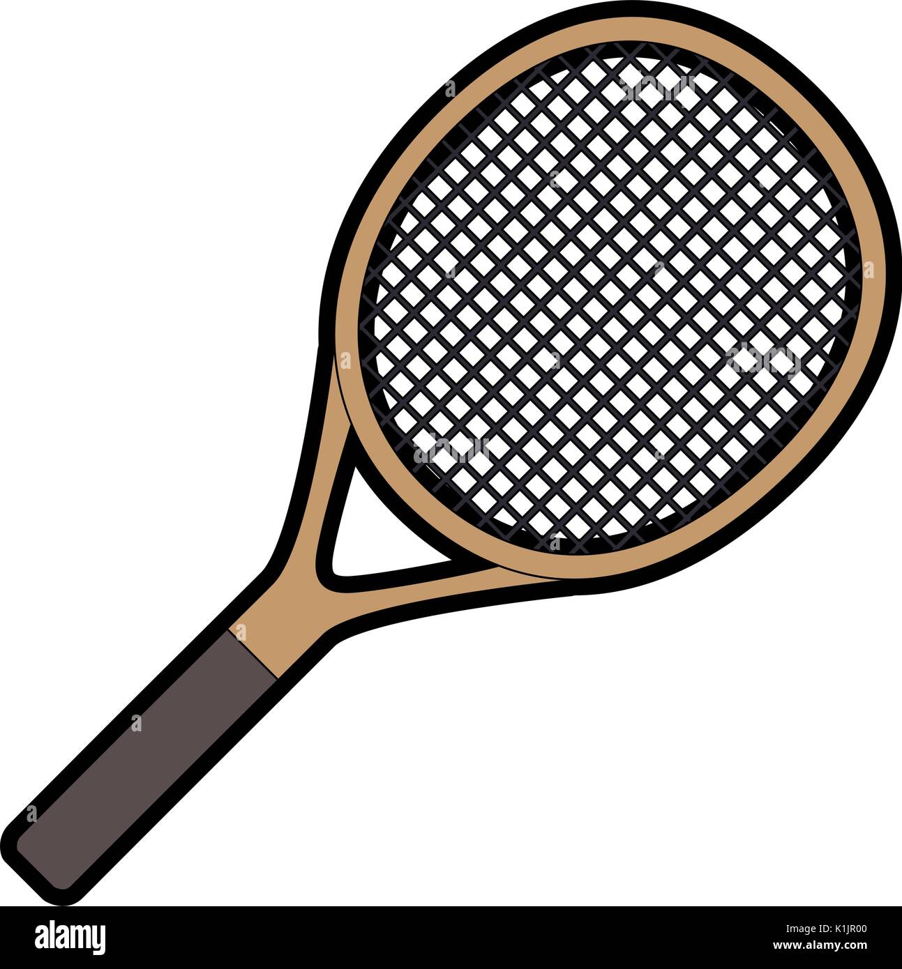 tennis racket icon over white background vector illustration Stock ...