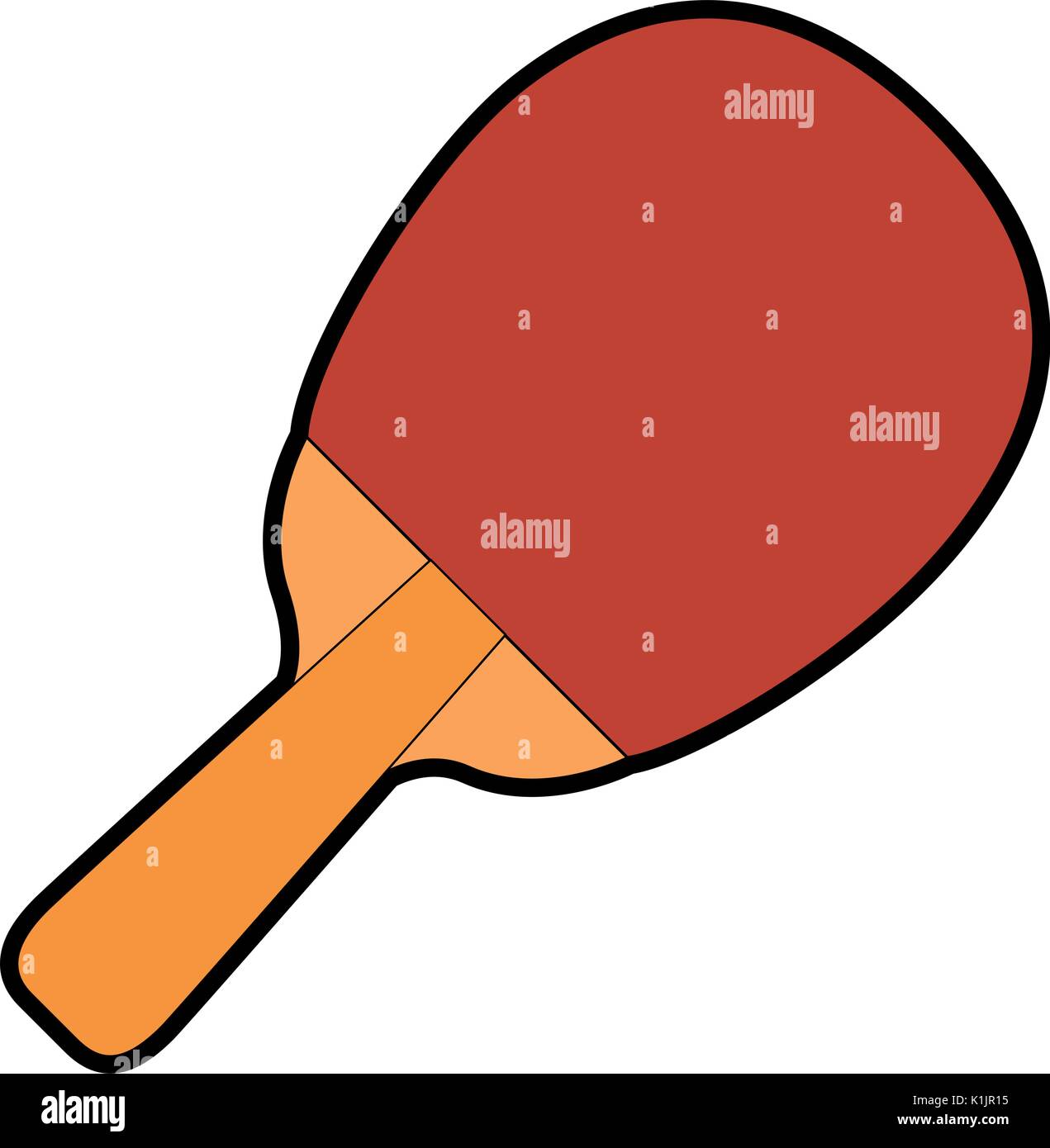 ping pong racket icon over white background vector illustration Stock ...