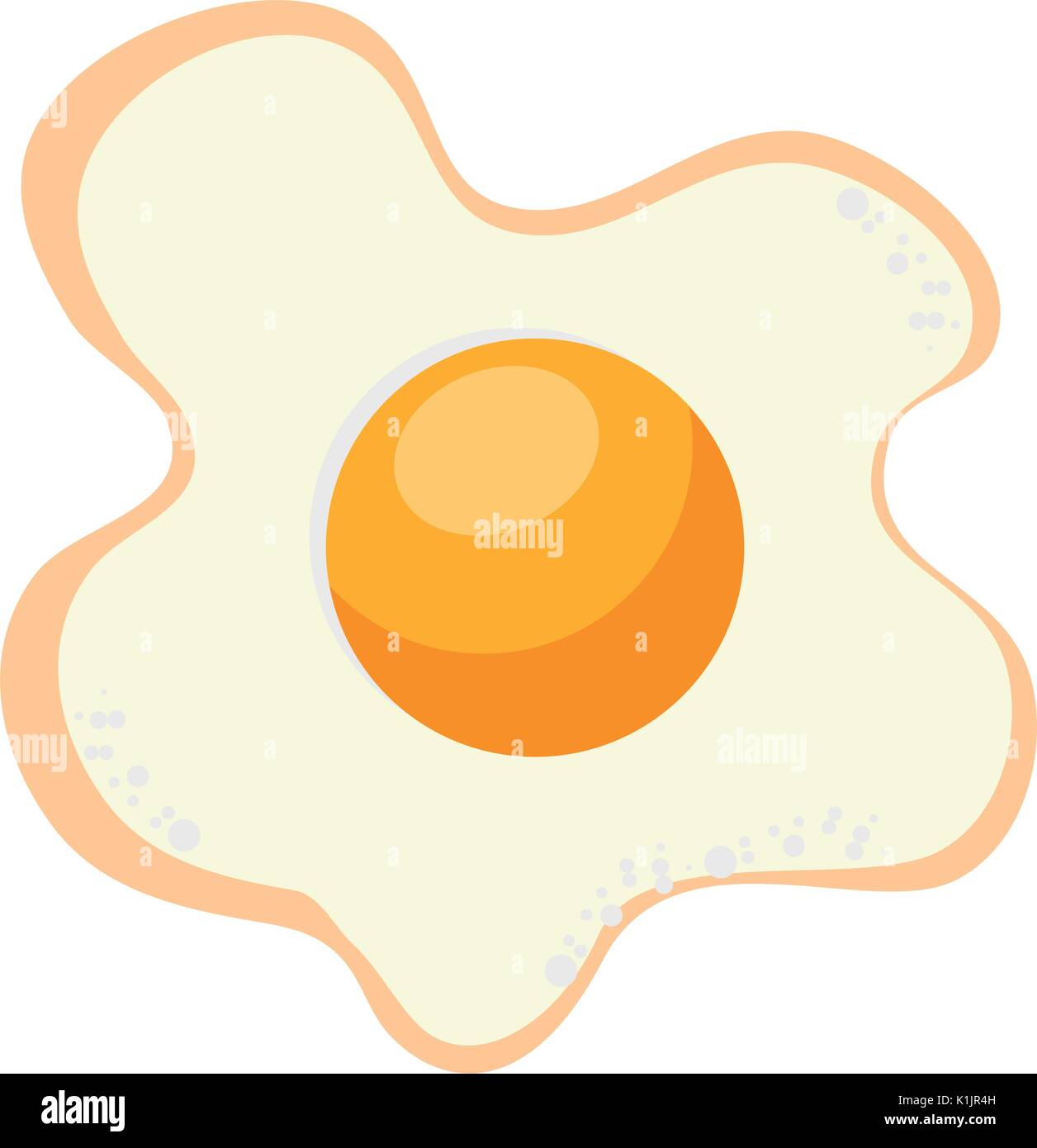 fried egg icon over white background vector illustration Stock Vector ...