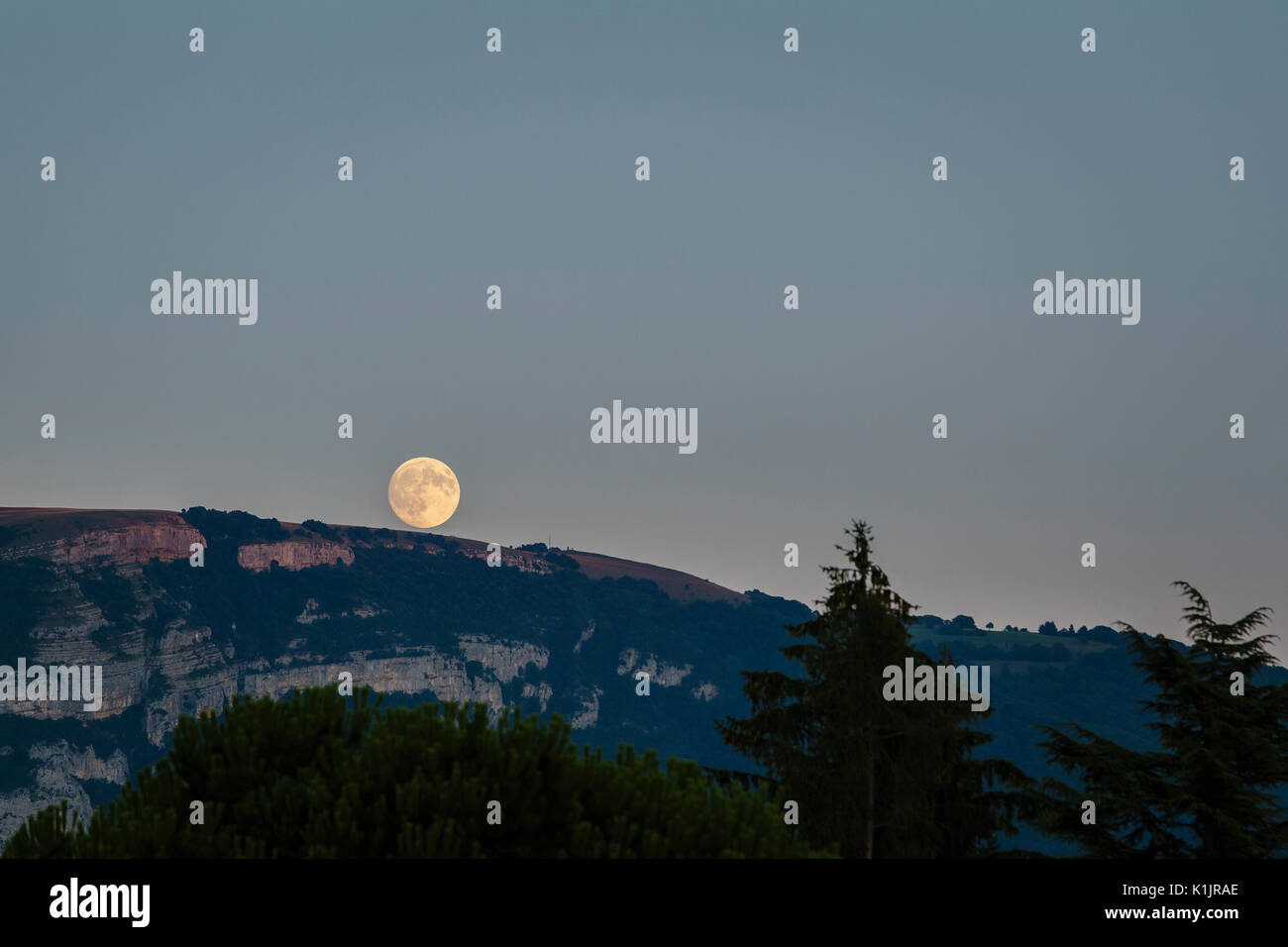 Full moon over the alps hi-res stock photography and images - Alamy