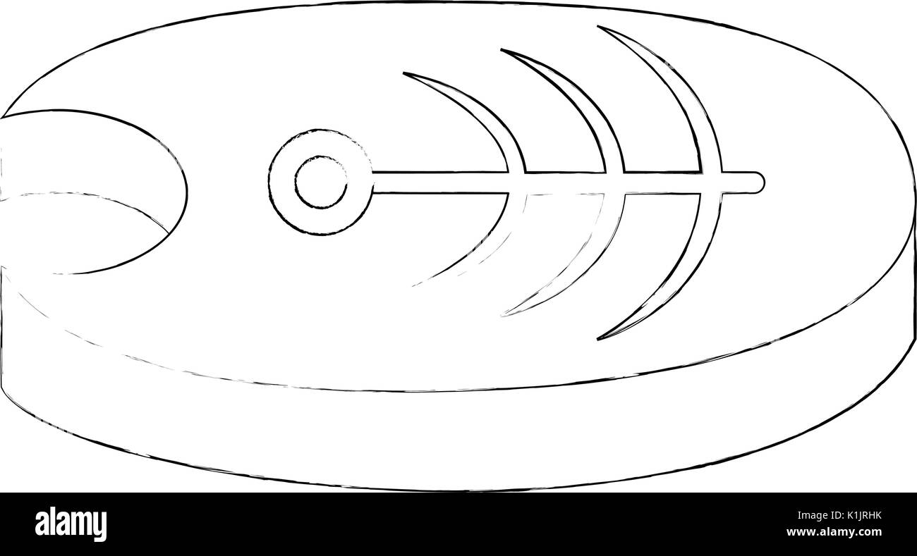 fish steak icon over white background vector illustration Stock Vector ...