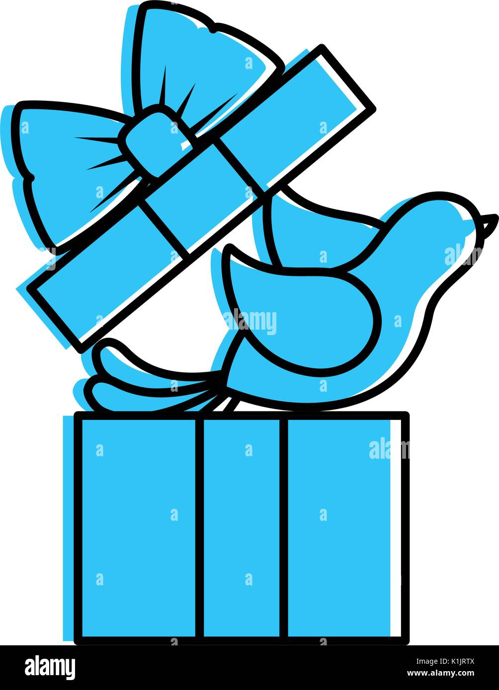 Cute gift box icon vector illustration graphic design Stock Vector ...