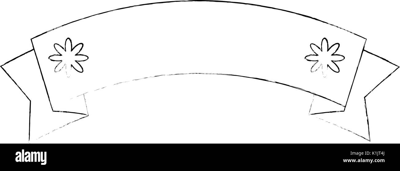 Decorative ribbon banner icon vector illustration graphic design Stock ...