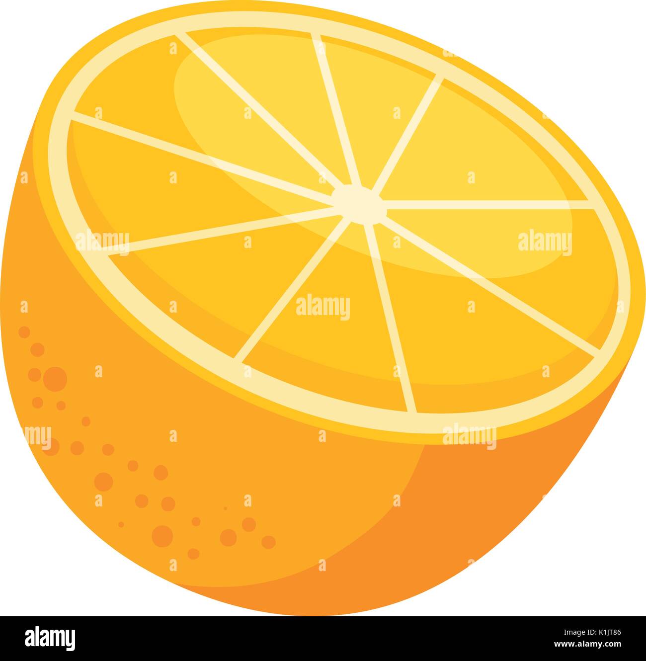 Orange citric fruit icon vector illustration graphic design Stock ...