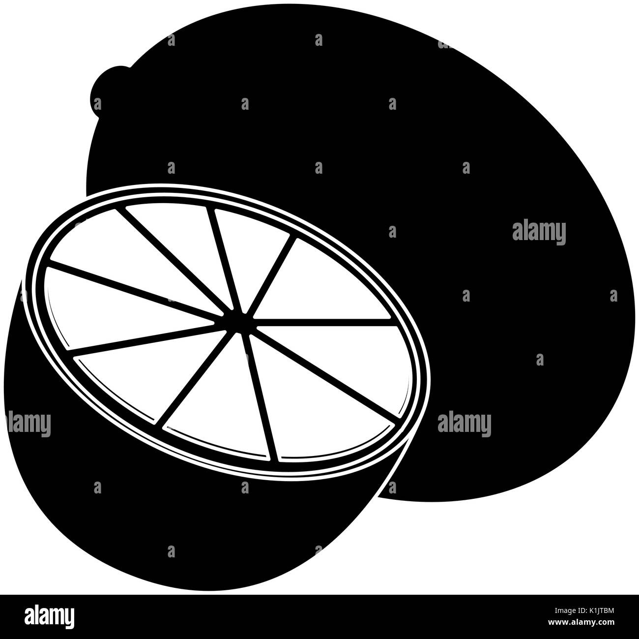 Orange citric fruit icon vector illustration graphic design Stock ...