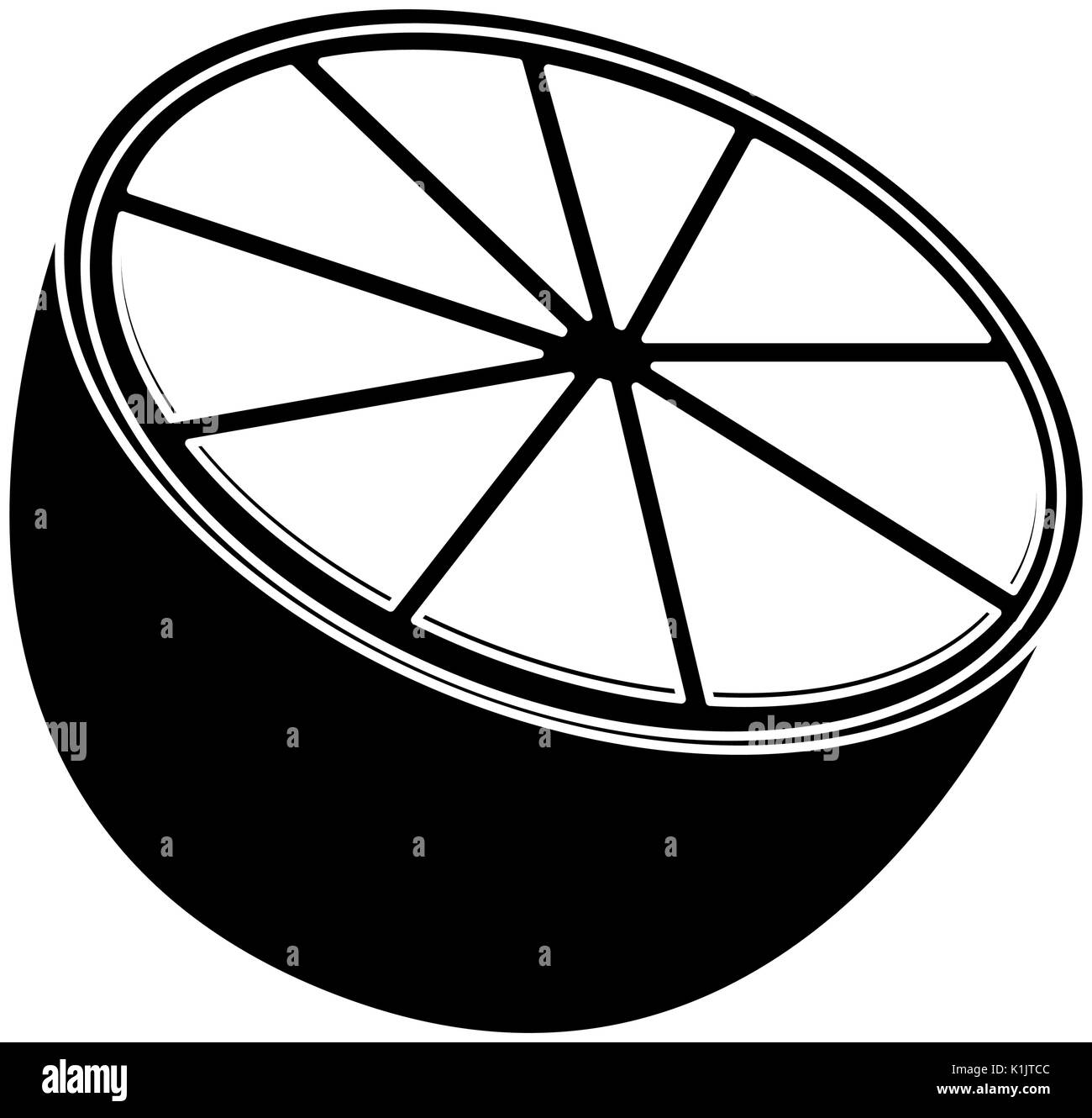 Orange citric fruit icon vector illustration graphic design Stock ...