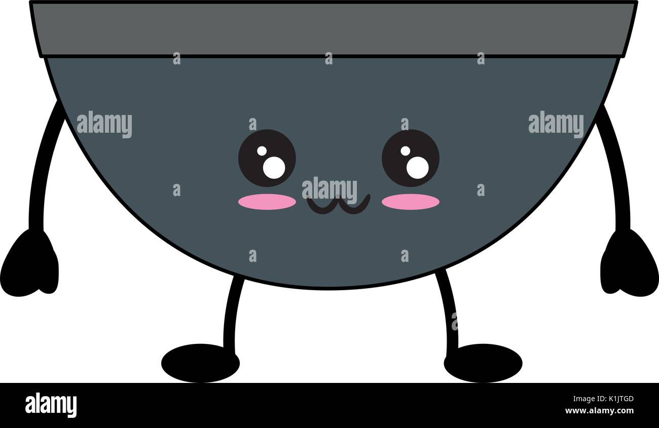 Empty dish symbol cute kawaii cartoon icon vector illustration design ...