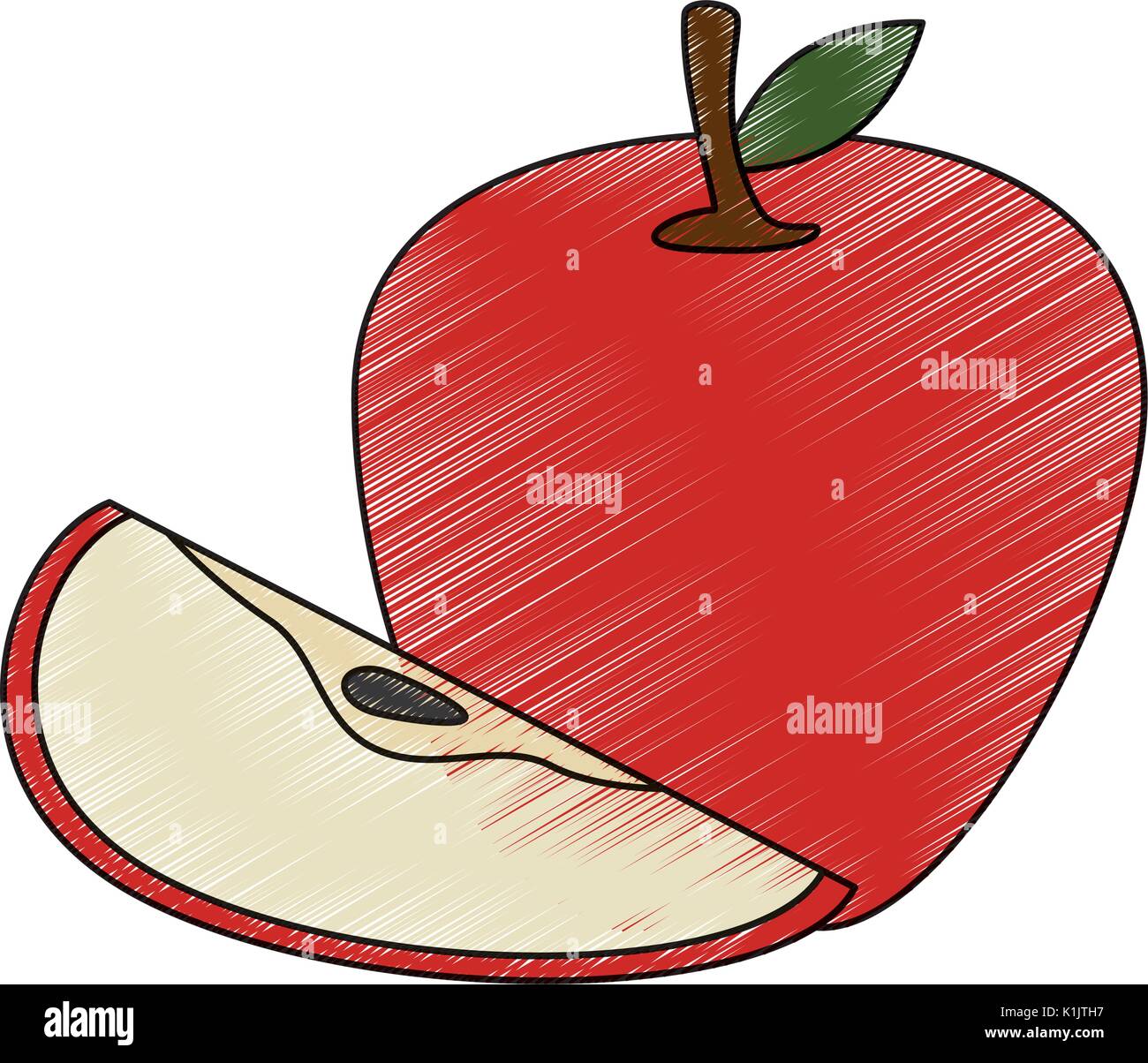 apple delicious fruit icon vector illustration graphic design Stock ...