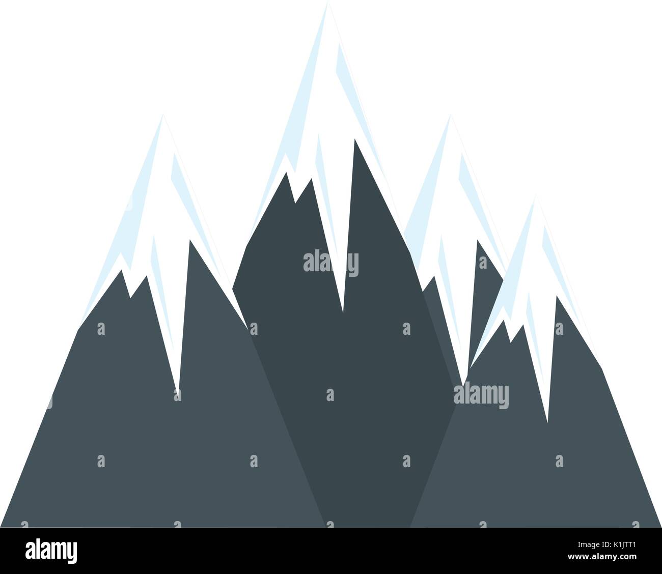 Peak mountains landscape icon vector illustration graphic design Stock ...