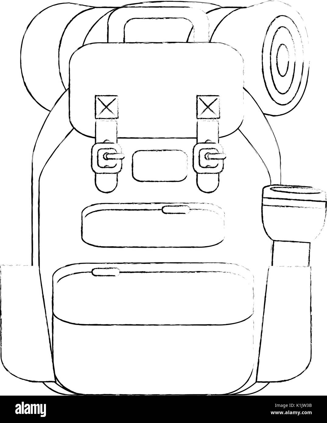 Camping backpack icon vector illustration graphic design Stock Vector ...