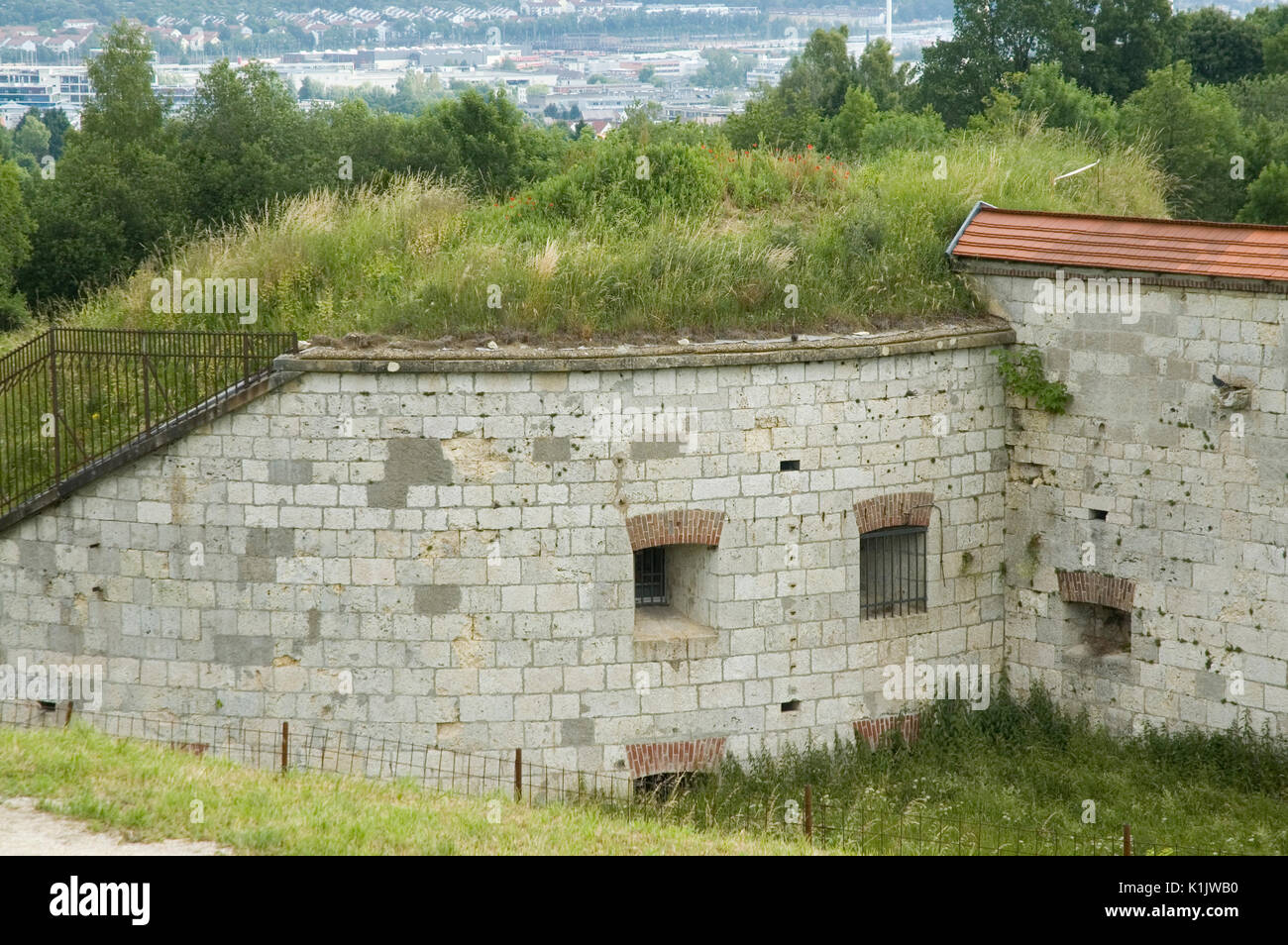 detail of a fortification of 19th century Stock Photo - Alamy